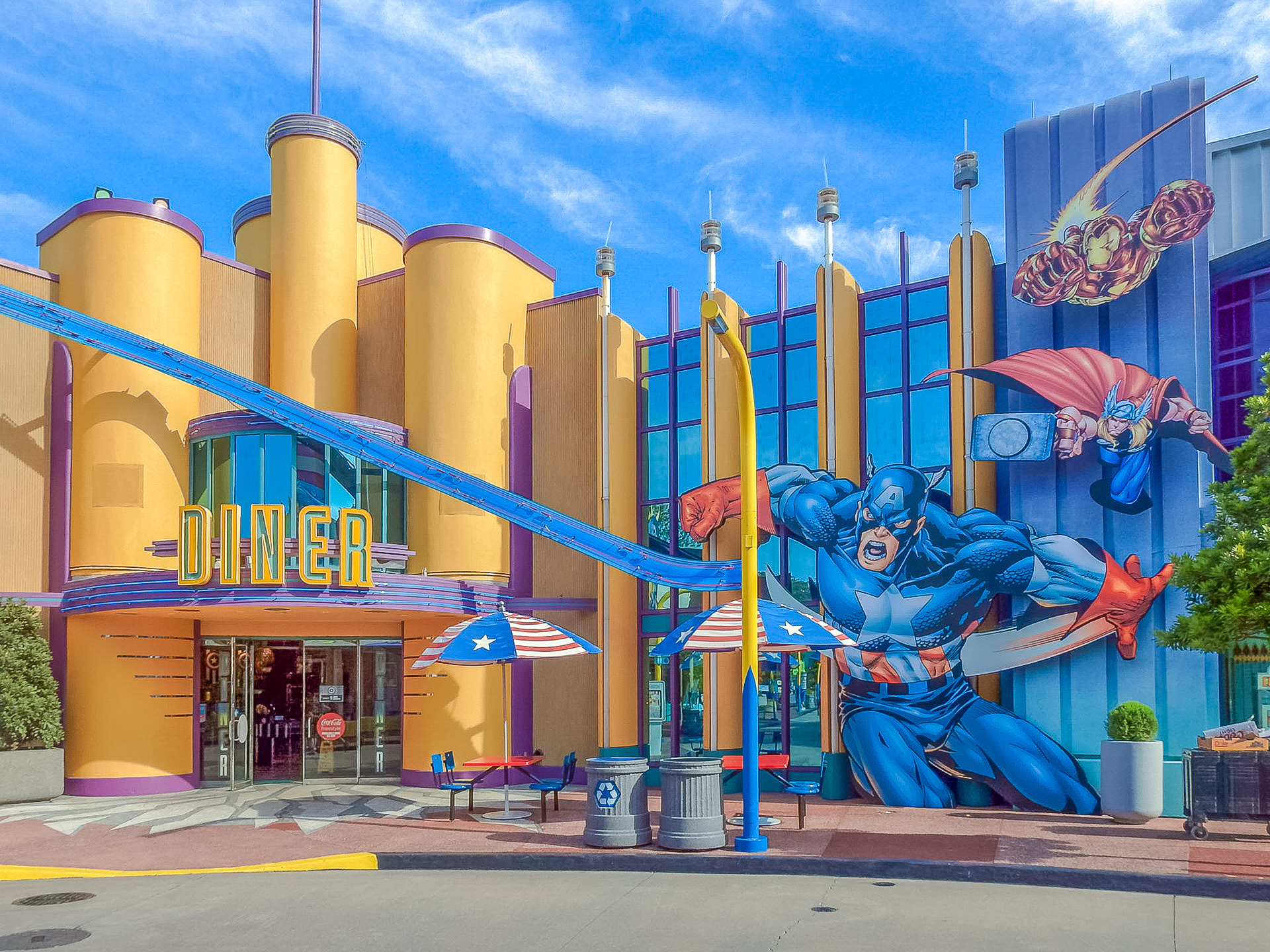 Captain America Diner at Universal Orlando - World of Universal